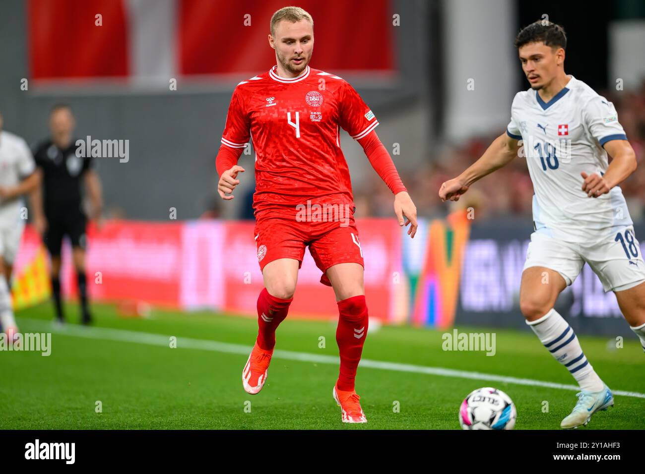4 (DEN) - Victor Nelsson. UEFA Nations League: Danmark mod Schweiz - 05 ...
