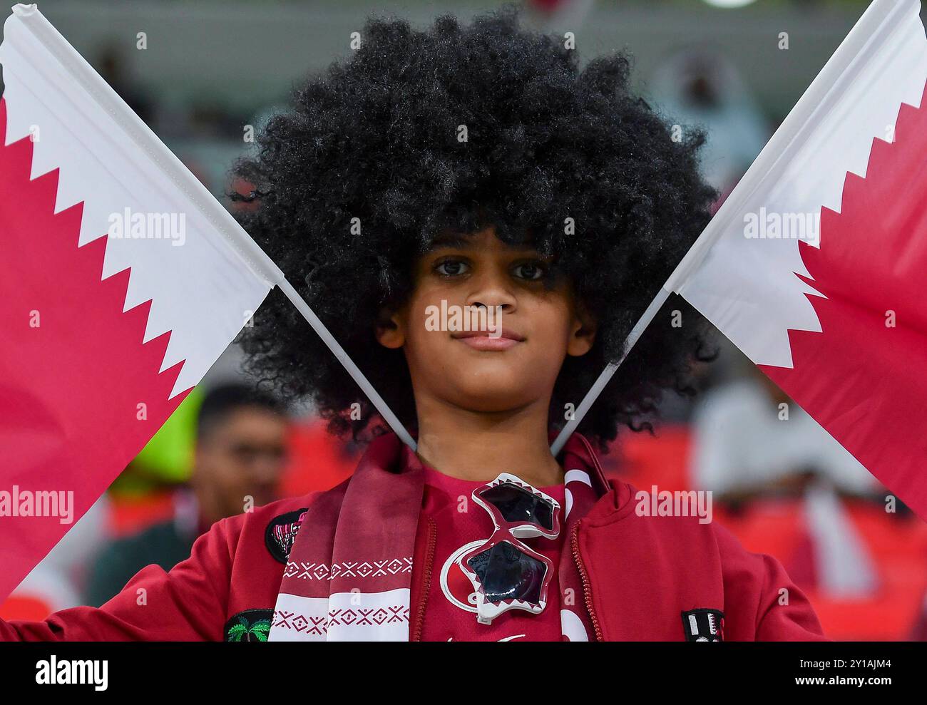 2026 FIFA WORLD CUP QUALIFIER -QATAR VS UNITED ARAB EMIRATES A fan of ...