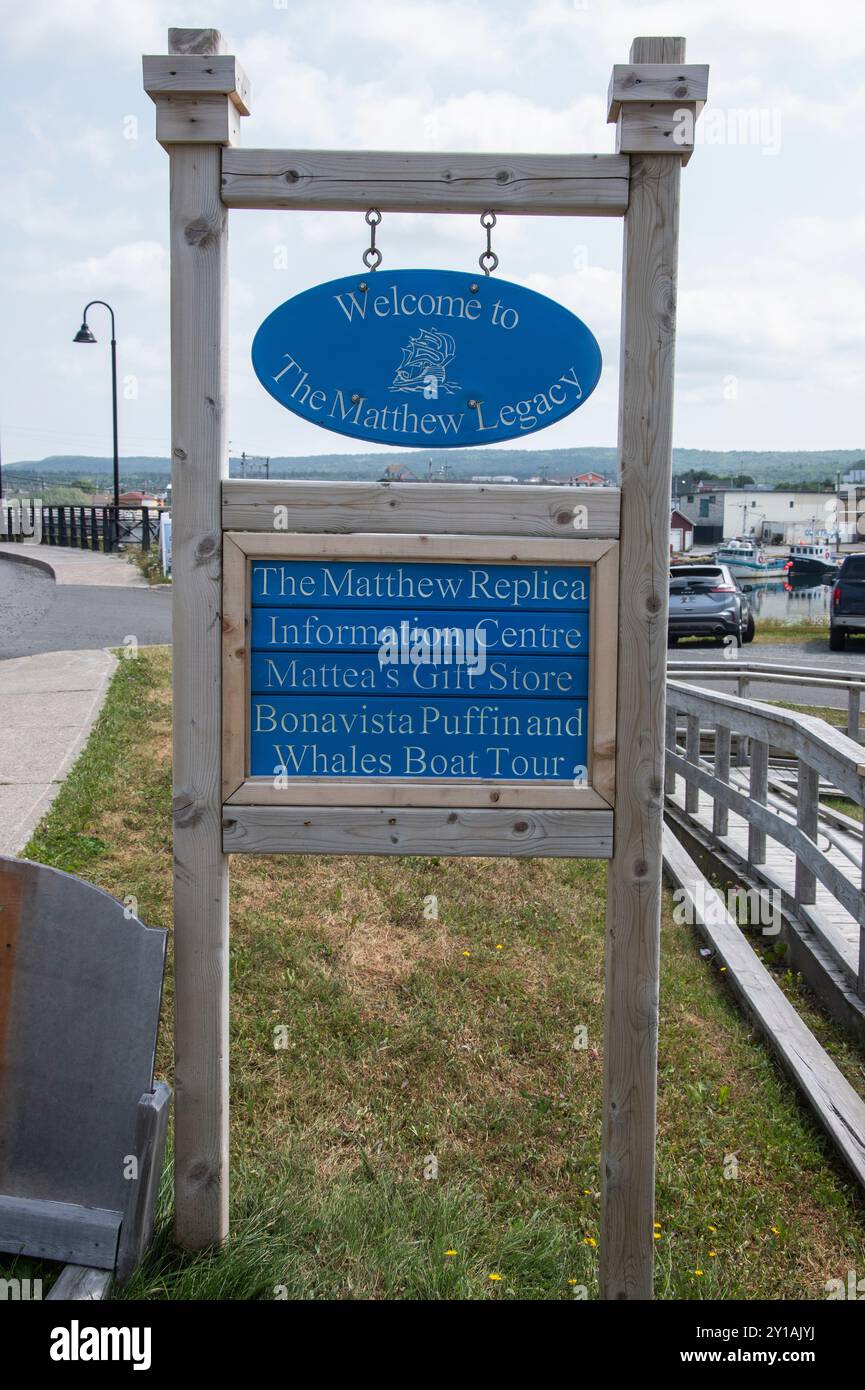 Welcome to the Matthew Legacy sign at the visitors centre on Roper ...