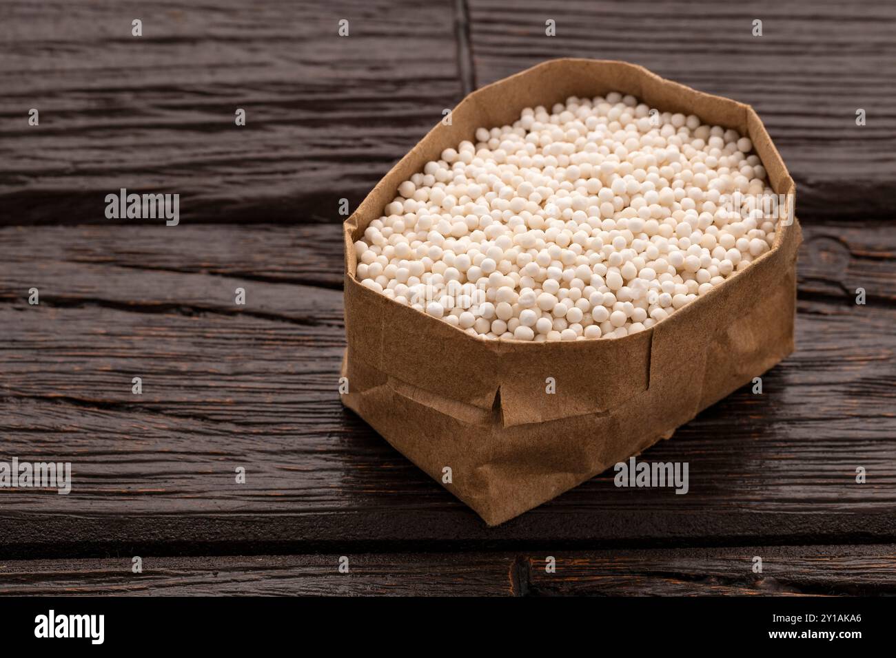 Tapioca balls cassava starch made from the cassava root - Manihot ...