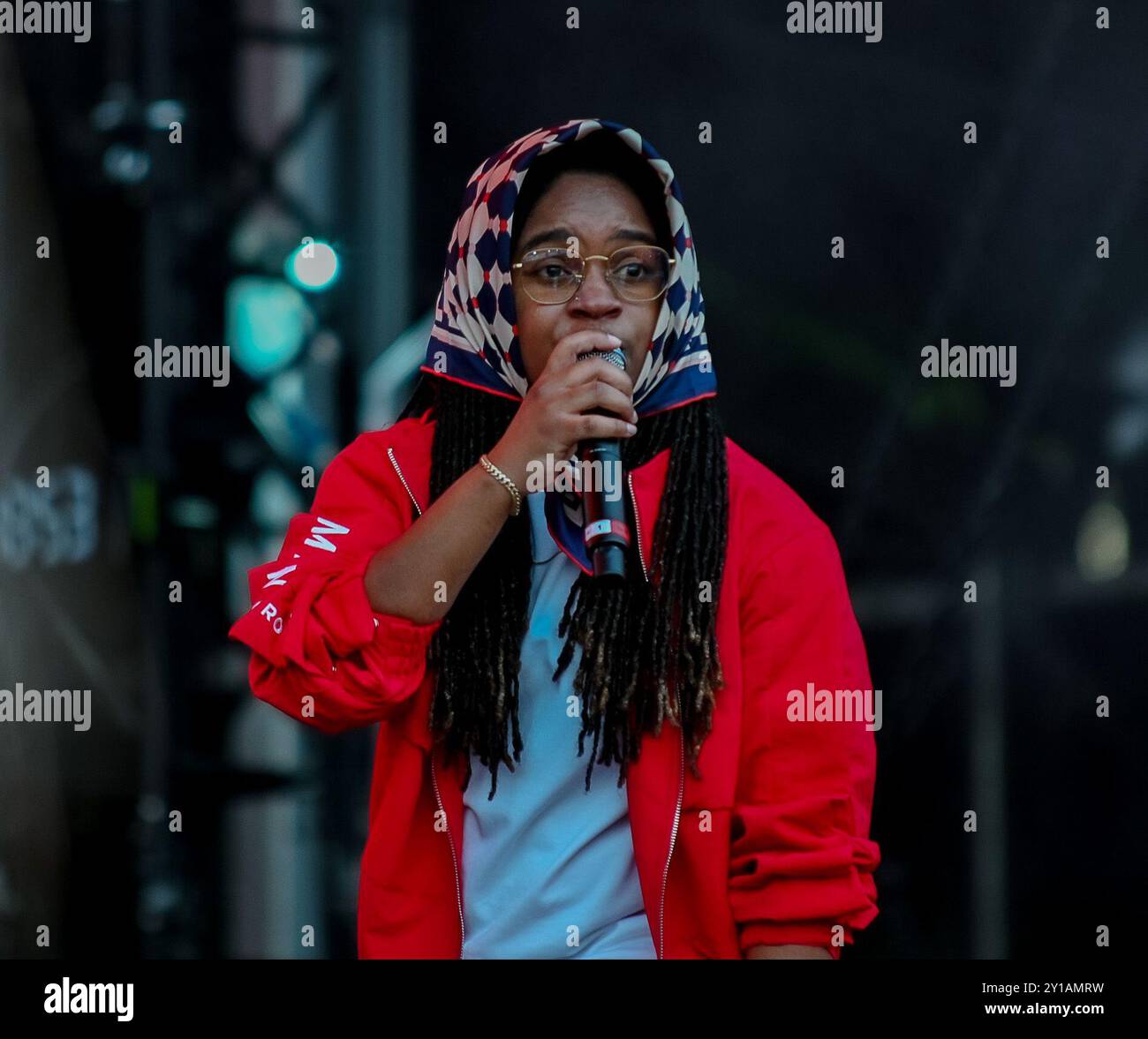 Koffee performing on the Reggaeland Main stage at the National Bowl ...