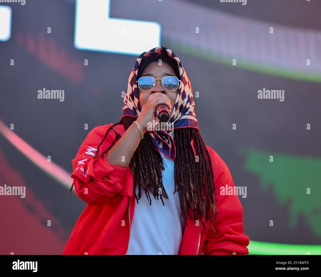 Koffee performing on the Reggaeland Main stage at the National Bowl ...