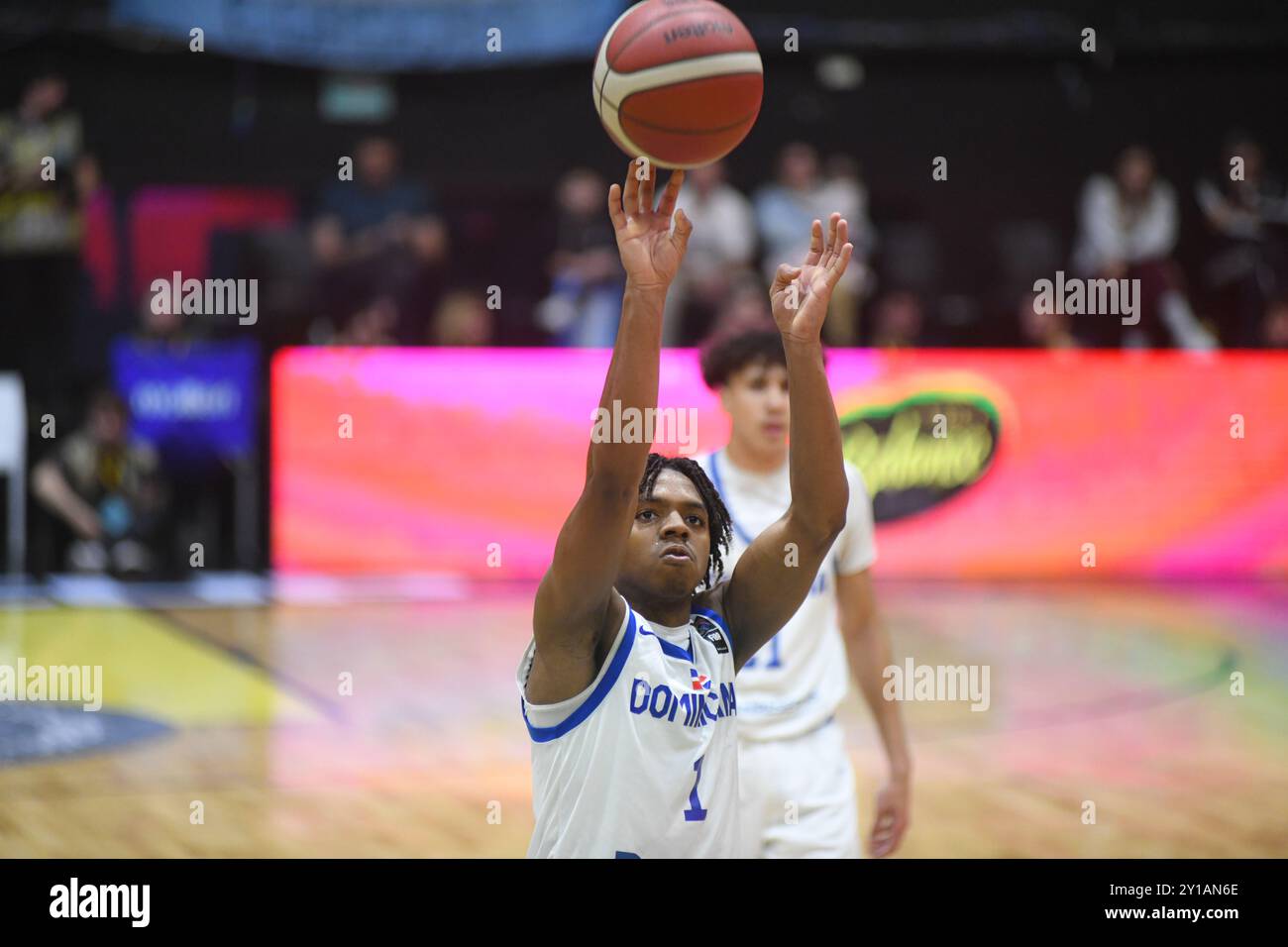 Danny Carbuccia (Dominican Republic). FIBA Basketball Americup U18 ...
