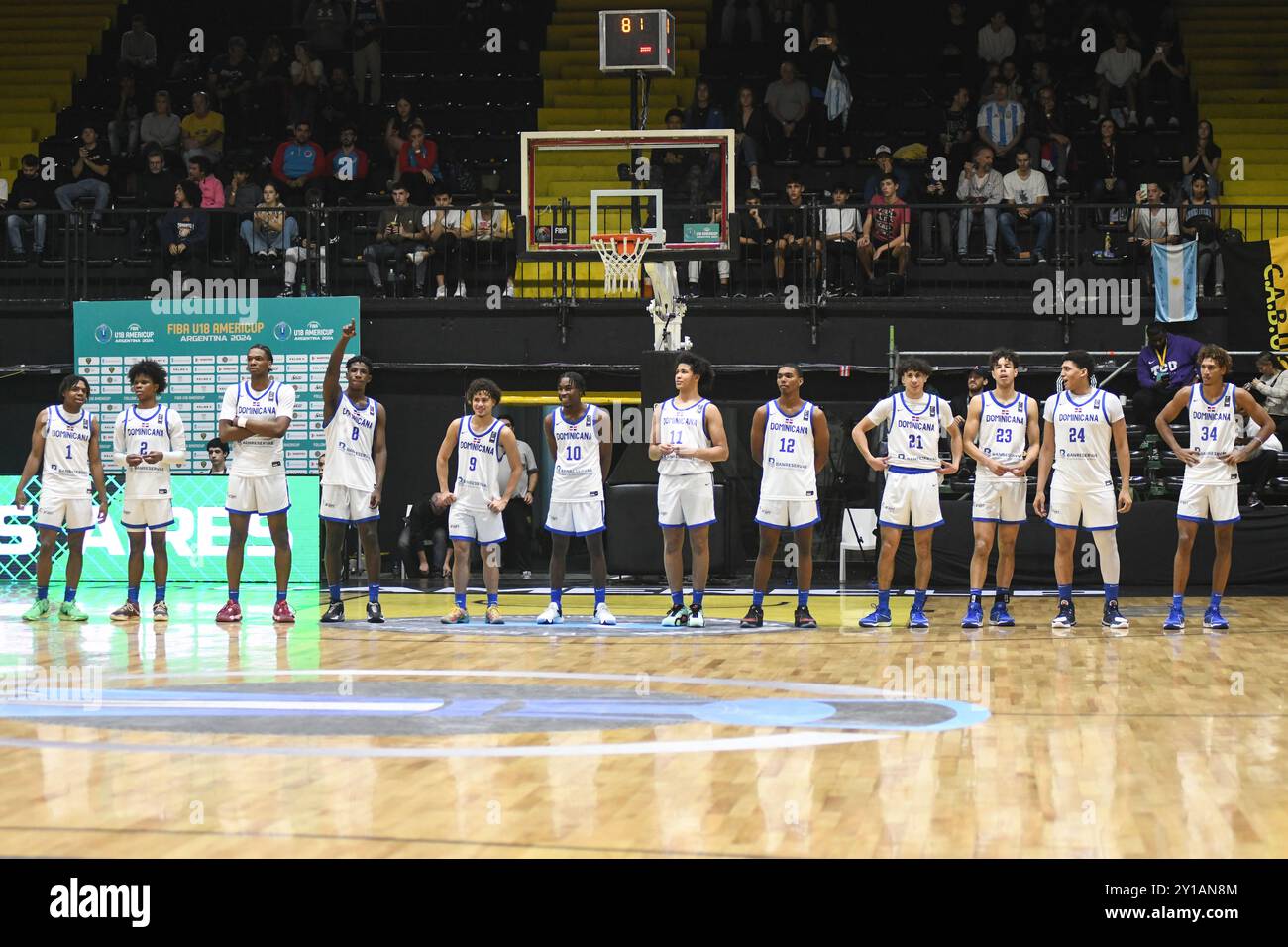 Dominican Republic basketball U18 national team. FIBA Basketball Americup U18 - Buenos Aires ...