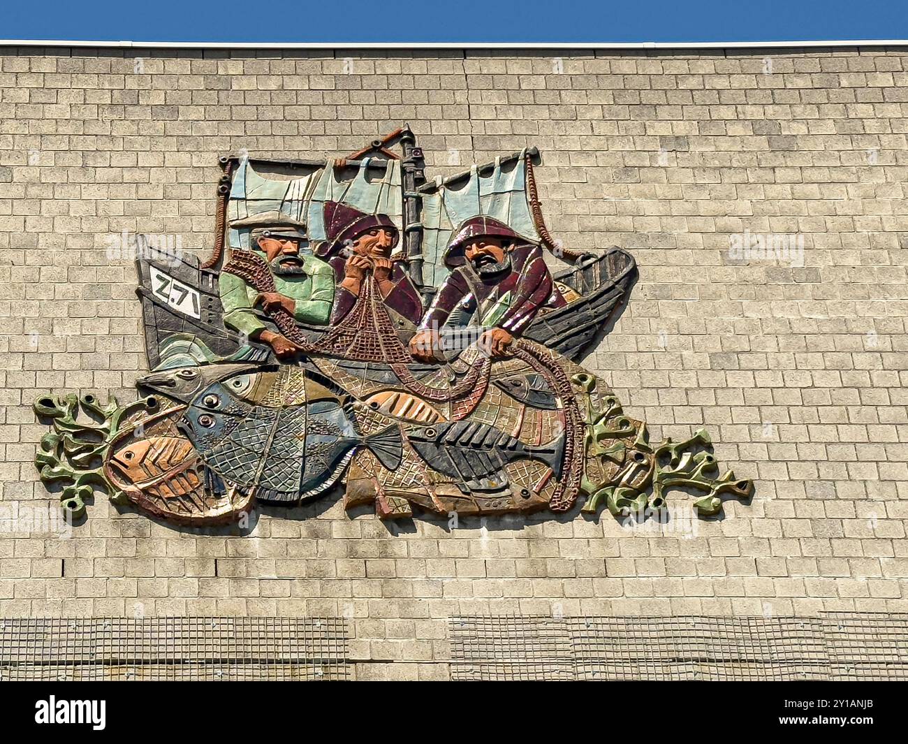 Zeebrugge, Flanders, Belgium - June 24, 2024: Z71 fishing boat memorial ...