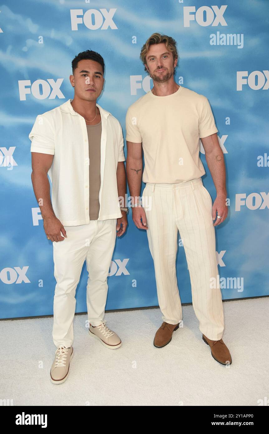Kekoa Kekumano, left, and Adam Demos seen during the FOX Fall Press Day ...