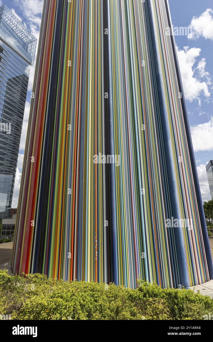 Le Moretti tubes, ventilation tower, designed by the artist Raymond ...