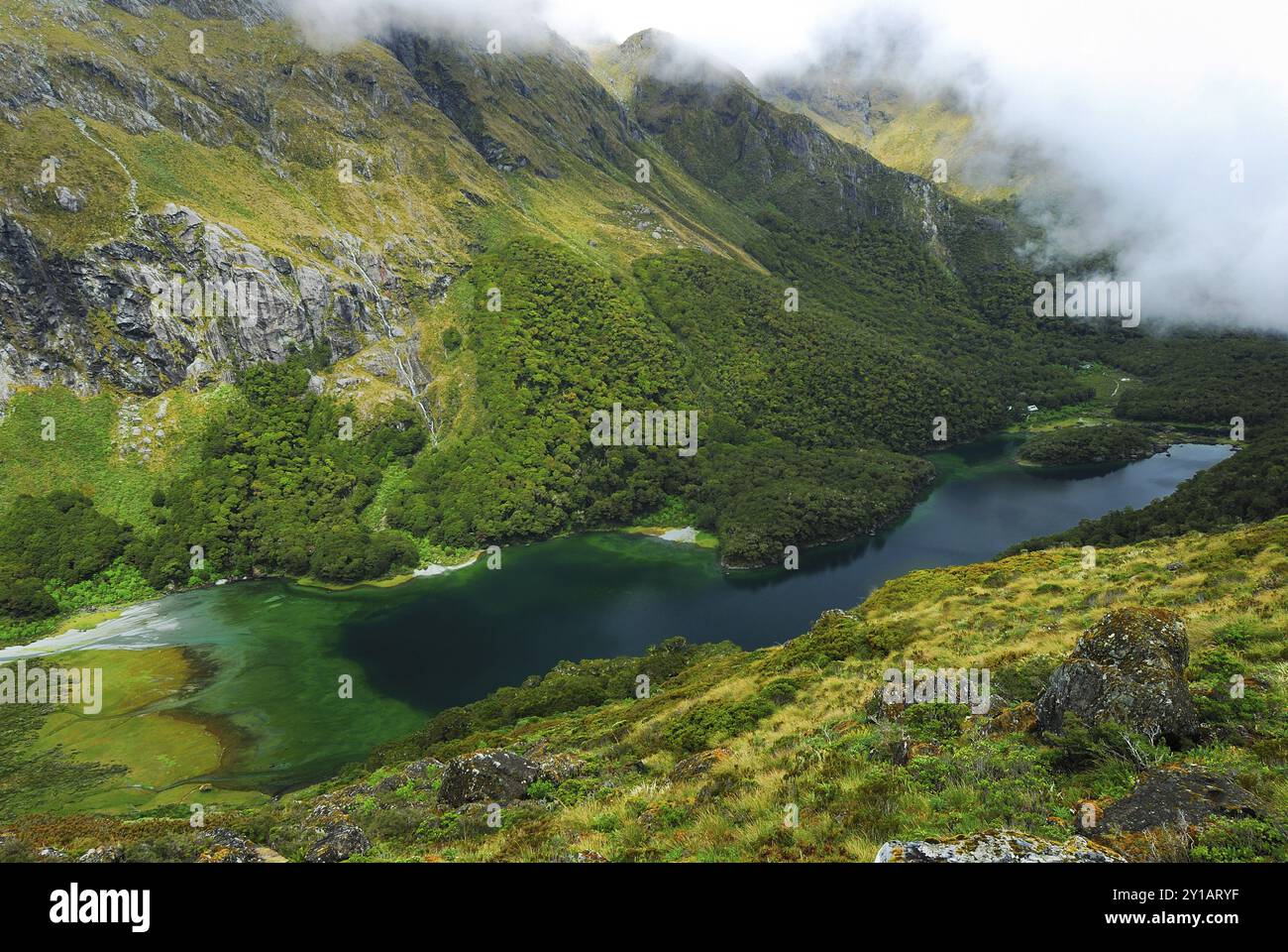 Lake Mackenzie, Routeburn Track, Humboldt Mountains, Mount Aspiring ...