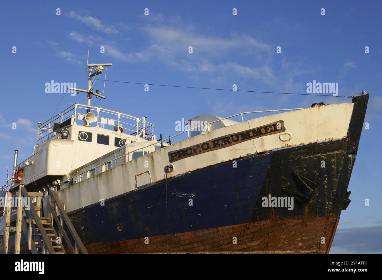 Prof. O. Krummel museum ship in Peenemuende Stock Photo - Alamy