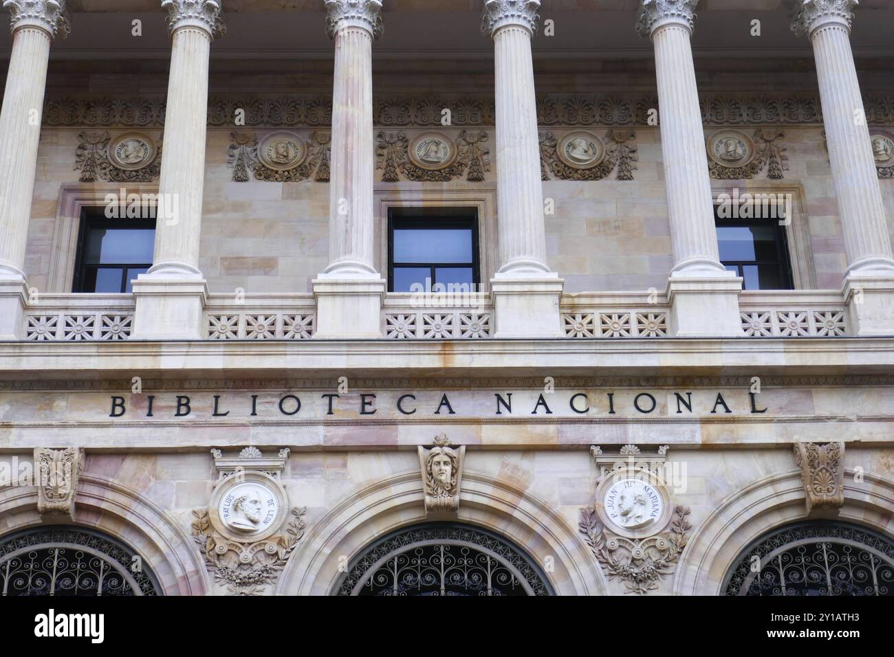 Spanish National Library in Madrid Stock Photo - Alamy