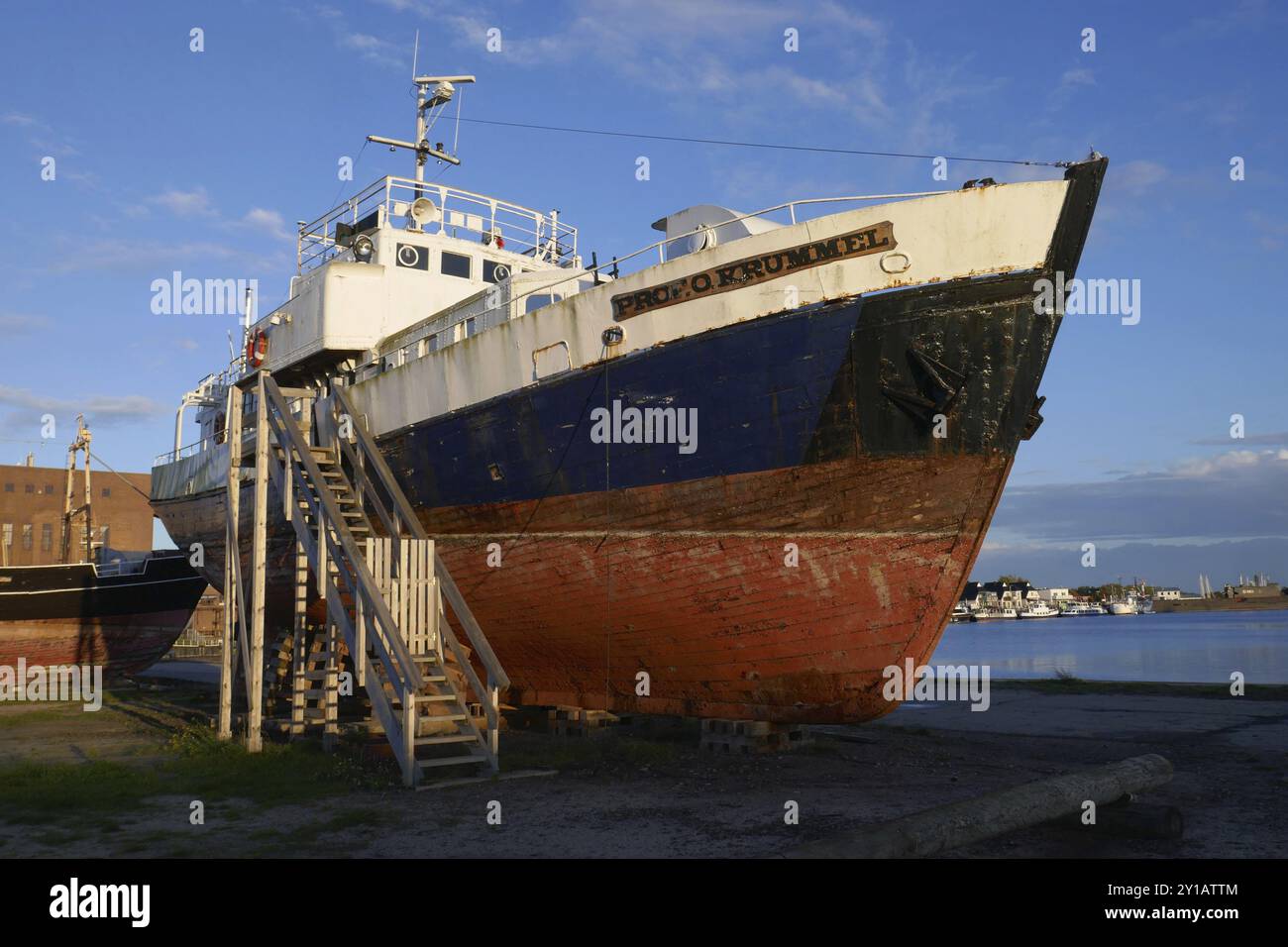 Prof. O. Krummel museum ship in Peenemuende Stock Photo - Alamy