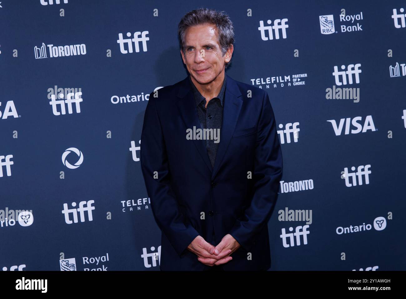 Ben Stiller poses as he arrives for the premiere of ‚ÄòNutcrackers‚Äô ...
