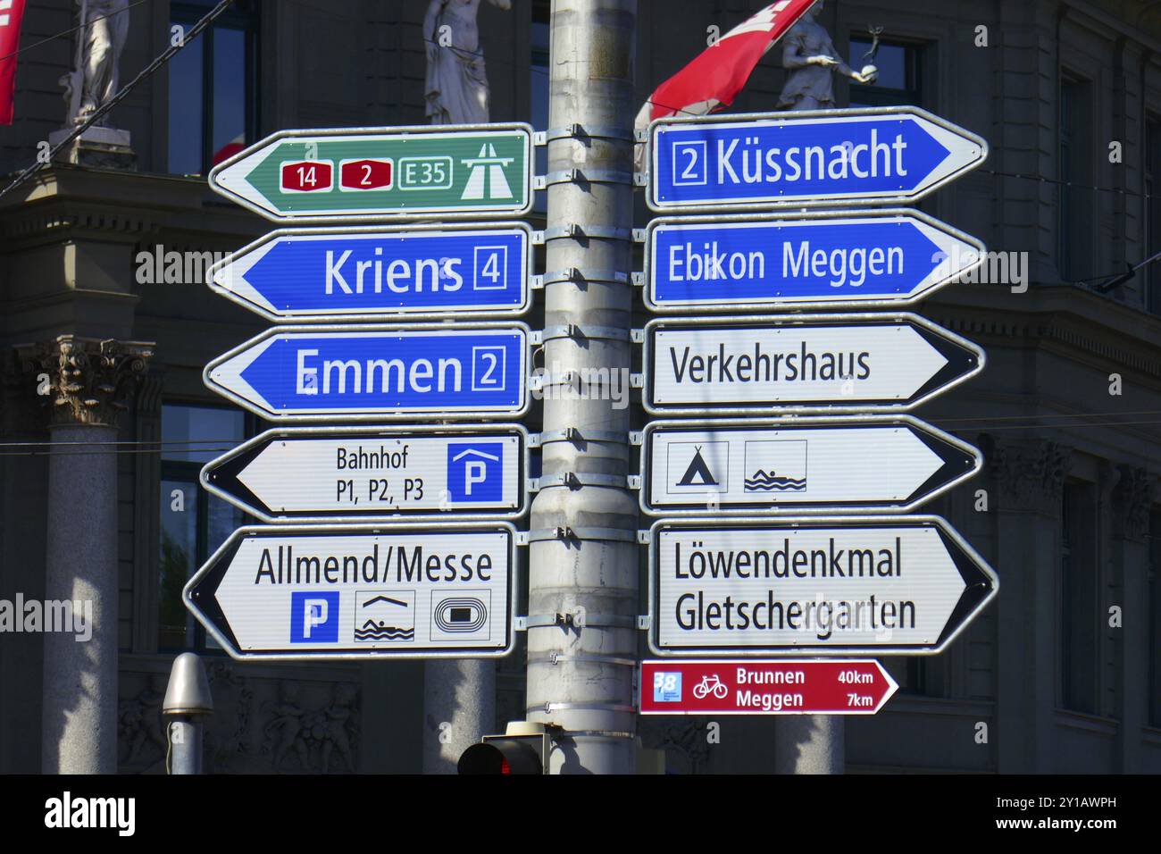Switzerland signs travel hi-res stock photography and images - Alamy