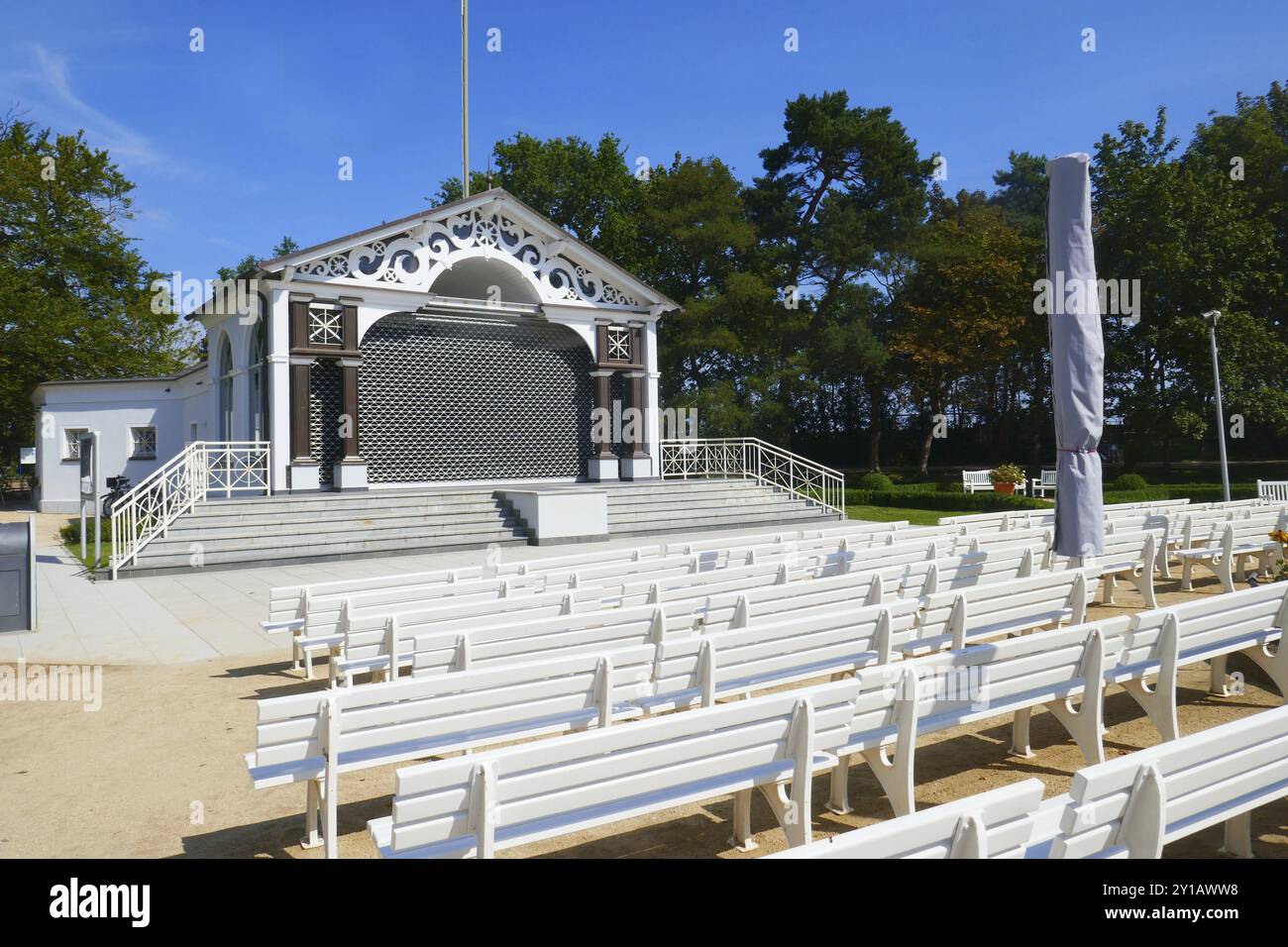 Concert shell in Boltenhagen Stock Photo - Alamy