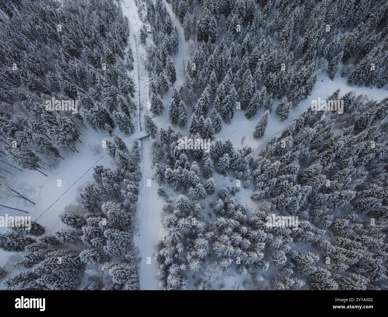 Aerial view empty street in hi-res stock photography and images - Alamy
