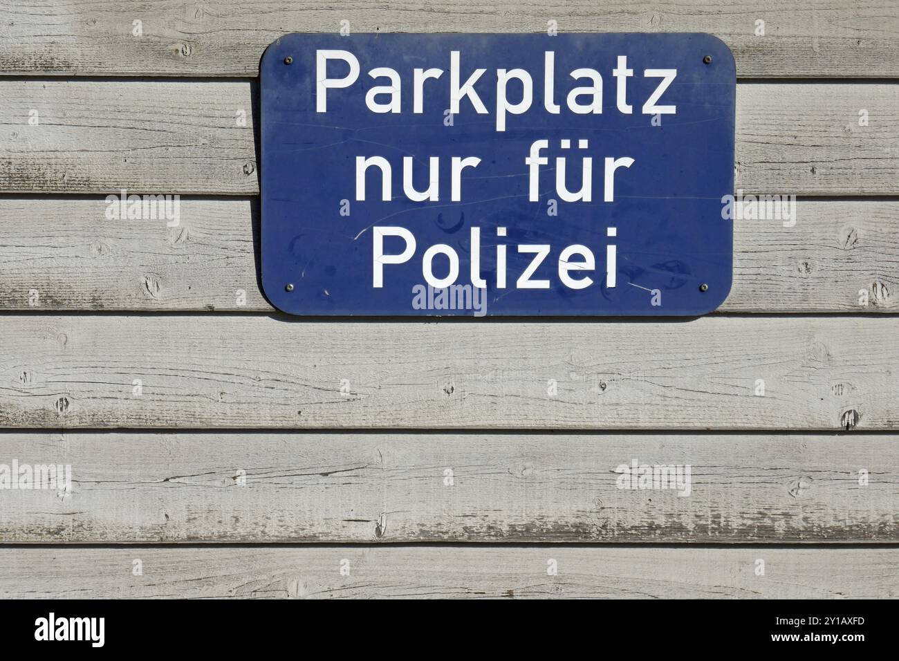 Car park for police only Stock Photo - Alamy
