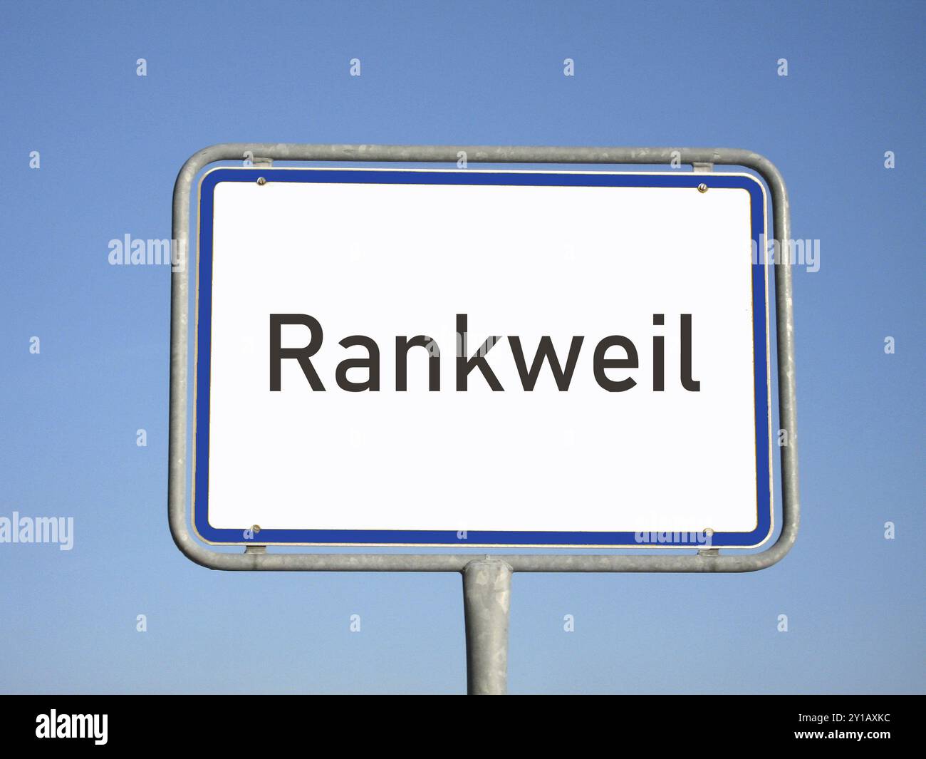 Rankweil town sign Stock Photo - Alamy
