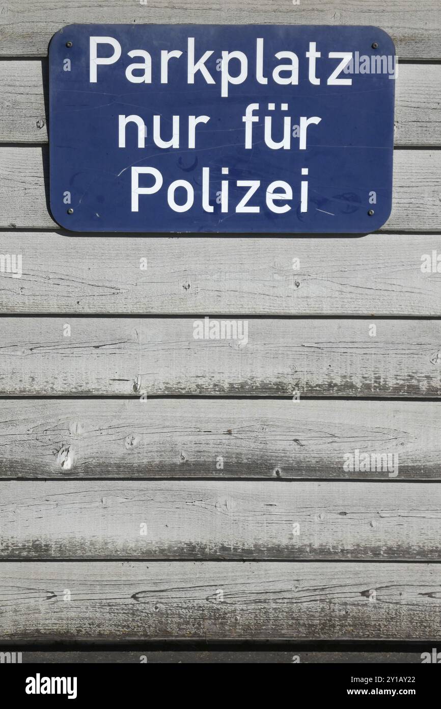 Car park for police only Stock Photo - Alamy