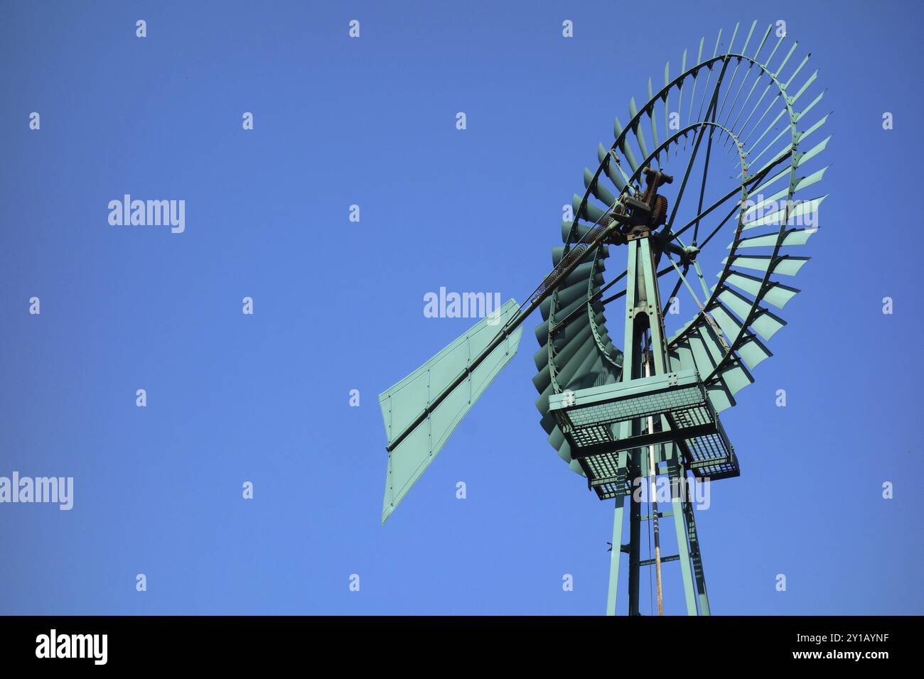 Historic wind turbine Stock Photo - Alamy