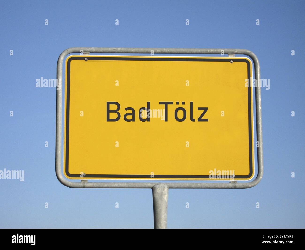 Bad Toelz town sign Stock Photo - Alamy