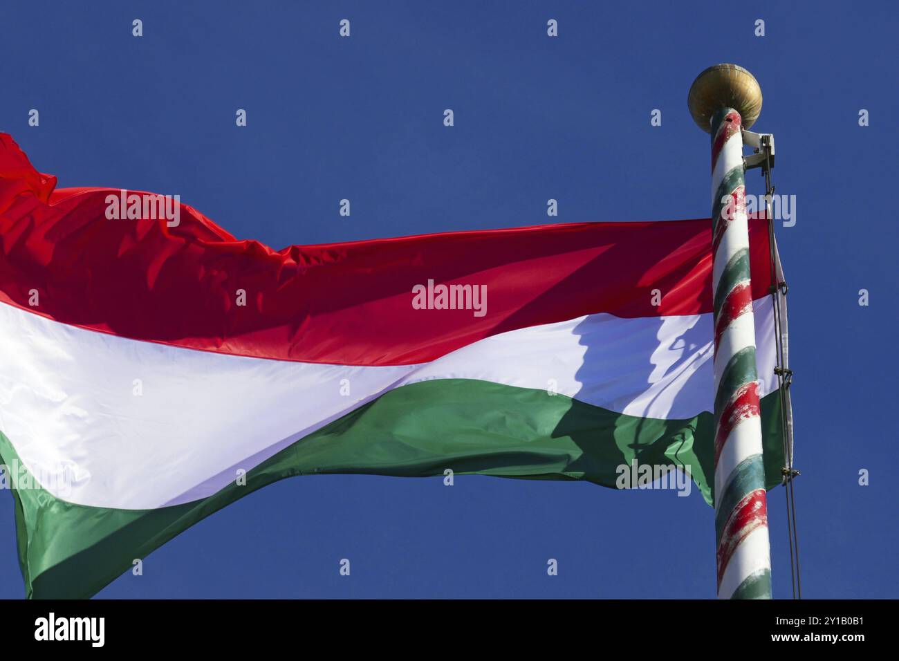 National flag of Hungary Stock Photo - Alamy