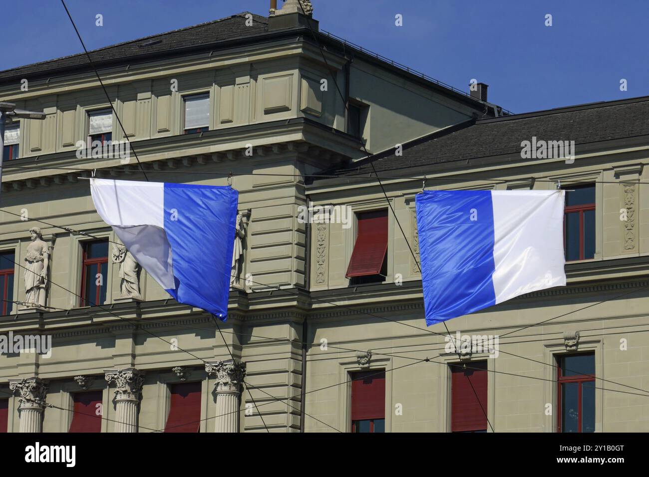 Flag of the city of Lucerne Stock Photo - Alamy