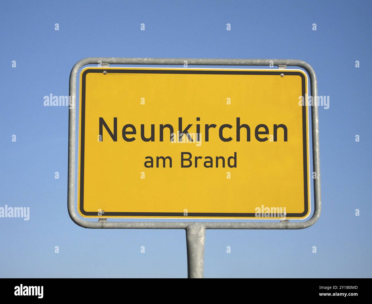 Neunkirchen am Brand town sign Stock Photo - Alamy