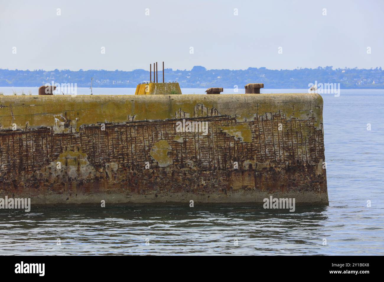 Seagull on a dolphin built by the German navy during the Second World ...