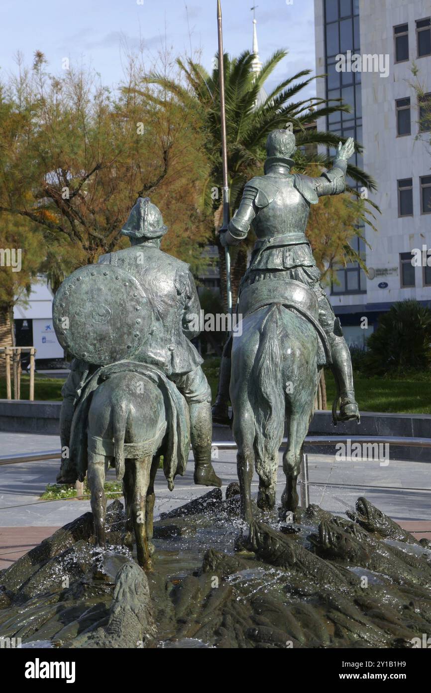 Don Quixote statue in San Sebastian Stock Photo - Alamy