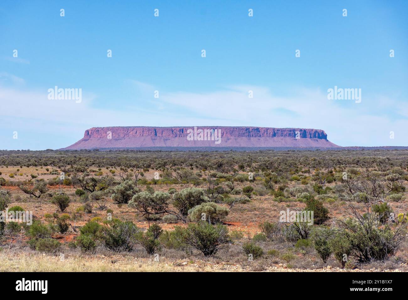 Mount Conner (Artilla) from the road to Uluru, Petermann, Northern ...