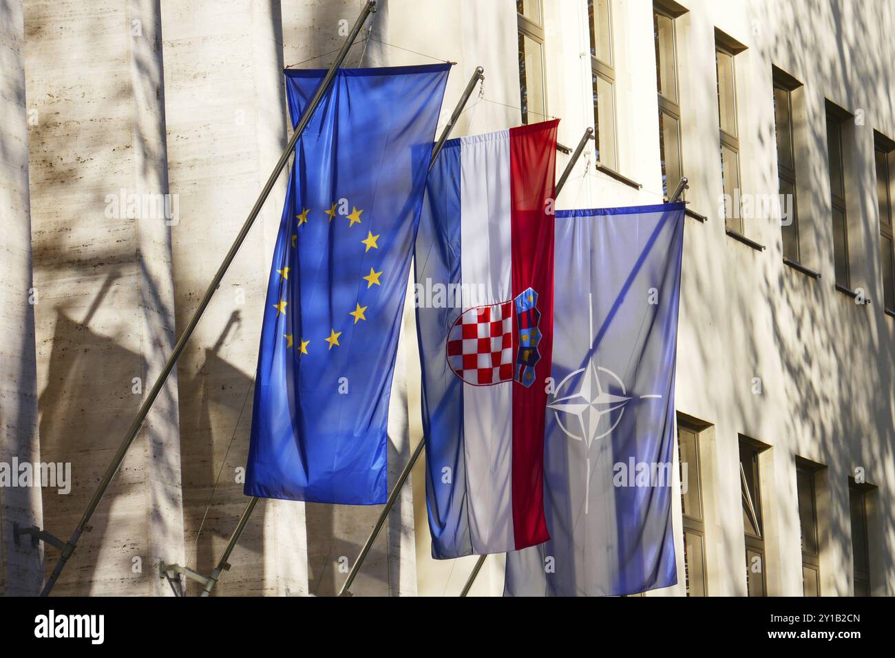 Balkans political flags hi-res stock photography and images - Alamy