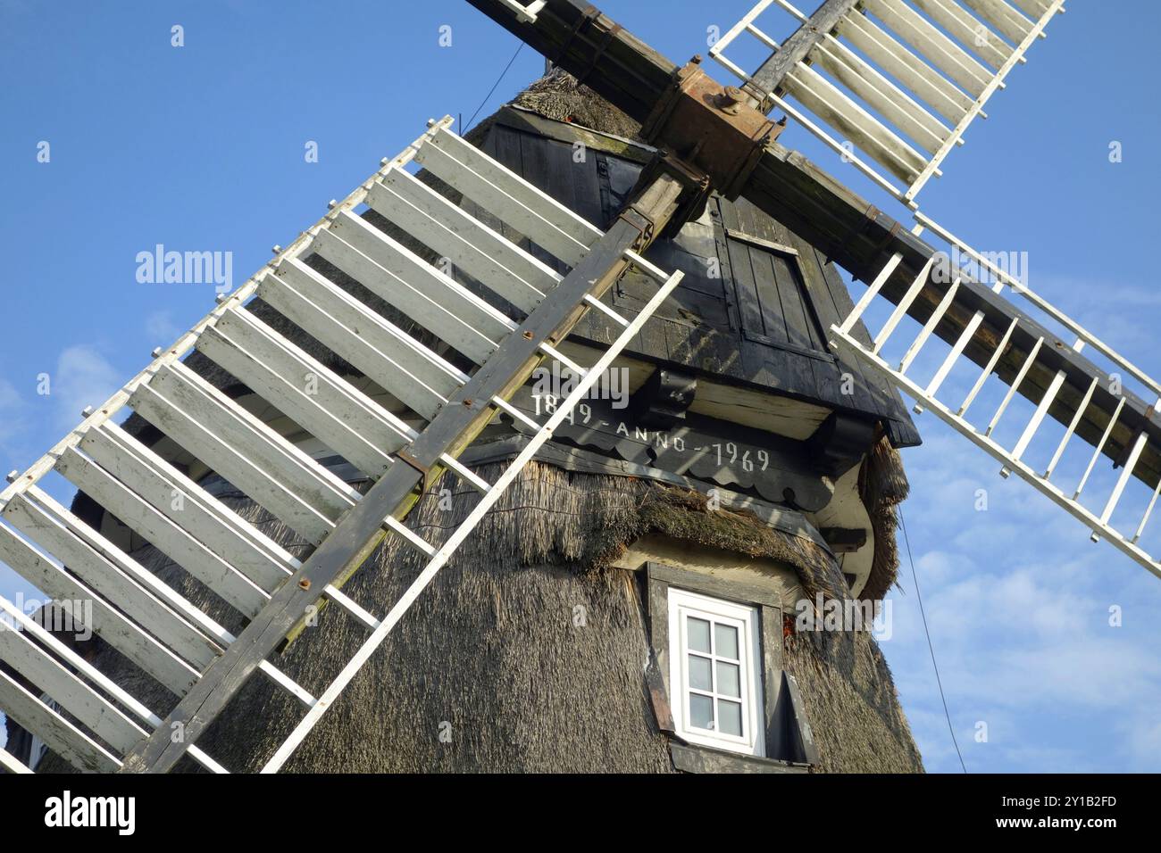 Historic wind turbine Stock Photo - Alamy