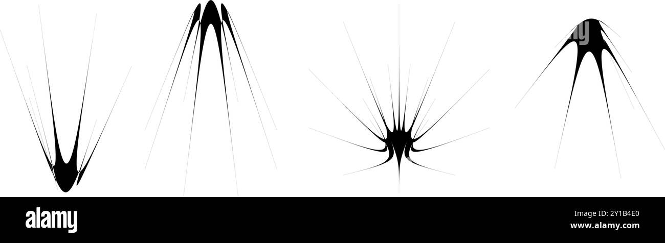 Black thin spiky thorn hi-res stock photography and images - Alamy