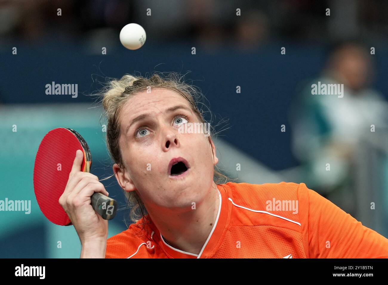 (240906) -- PARIS, Sept. 6, 2024 (Xinhua) -- Kelly van Zon of the ...