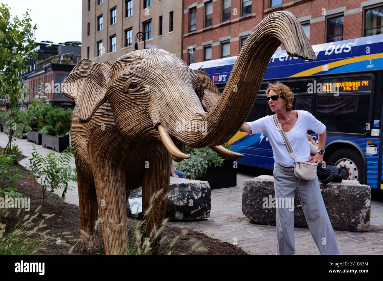 New York, New York, USA. 5th Sep, 2024. Travelling installation of 100 ...