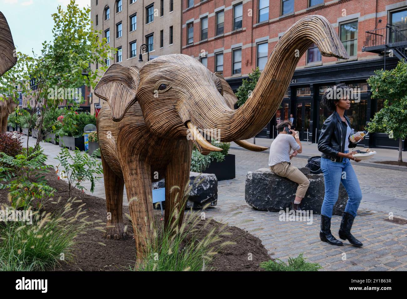 New York, New York, USA. 5th Sep, 2024. Travelling installation of 100 ...