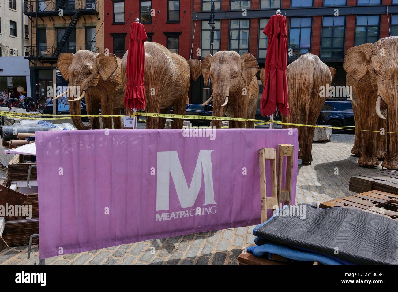 New York, New York, USA. 5th Sep, 2024. Travelling installation of 100 ...