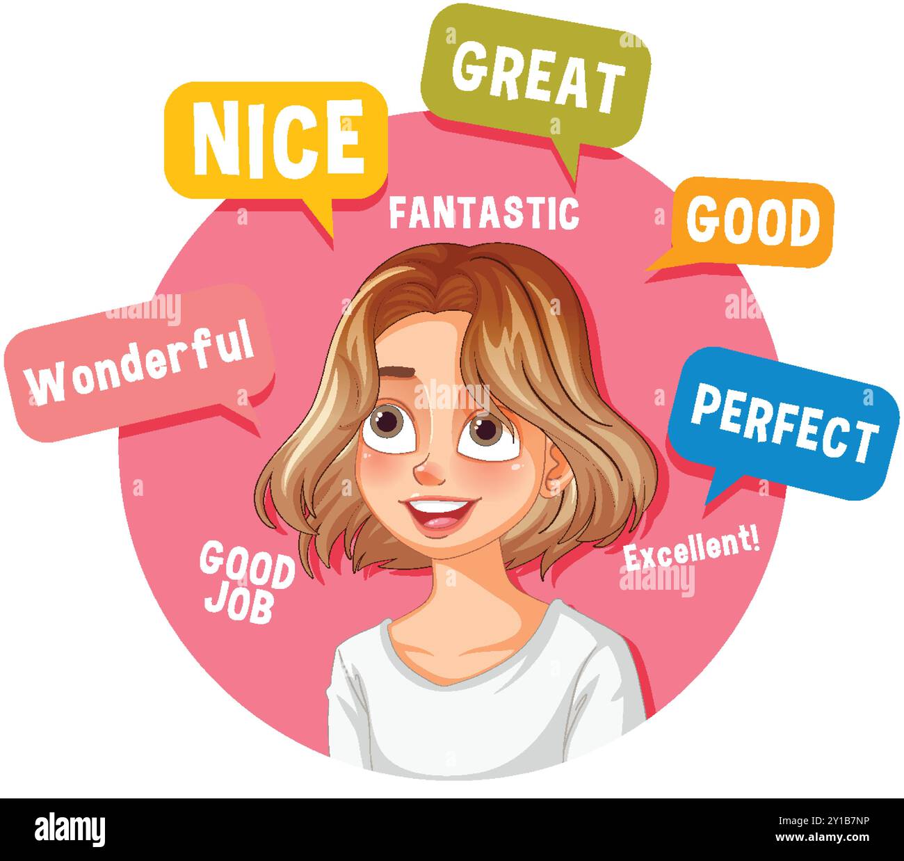 Affirmations well being Stock Vector Images - Alamy
