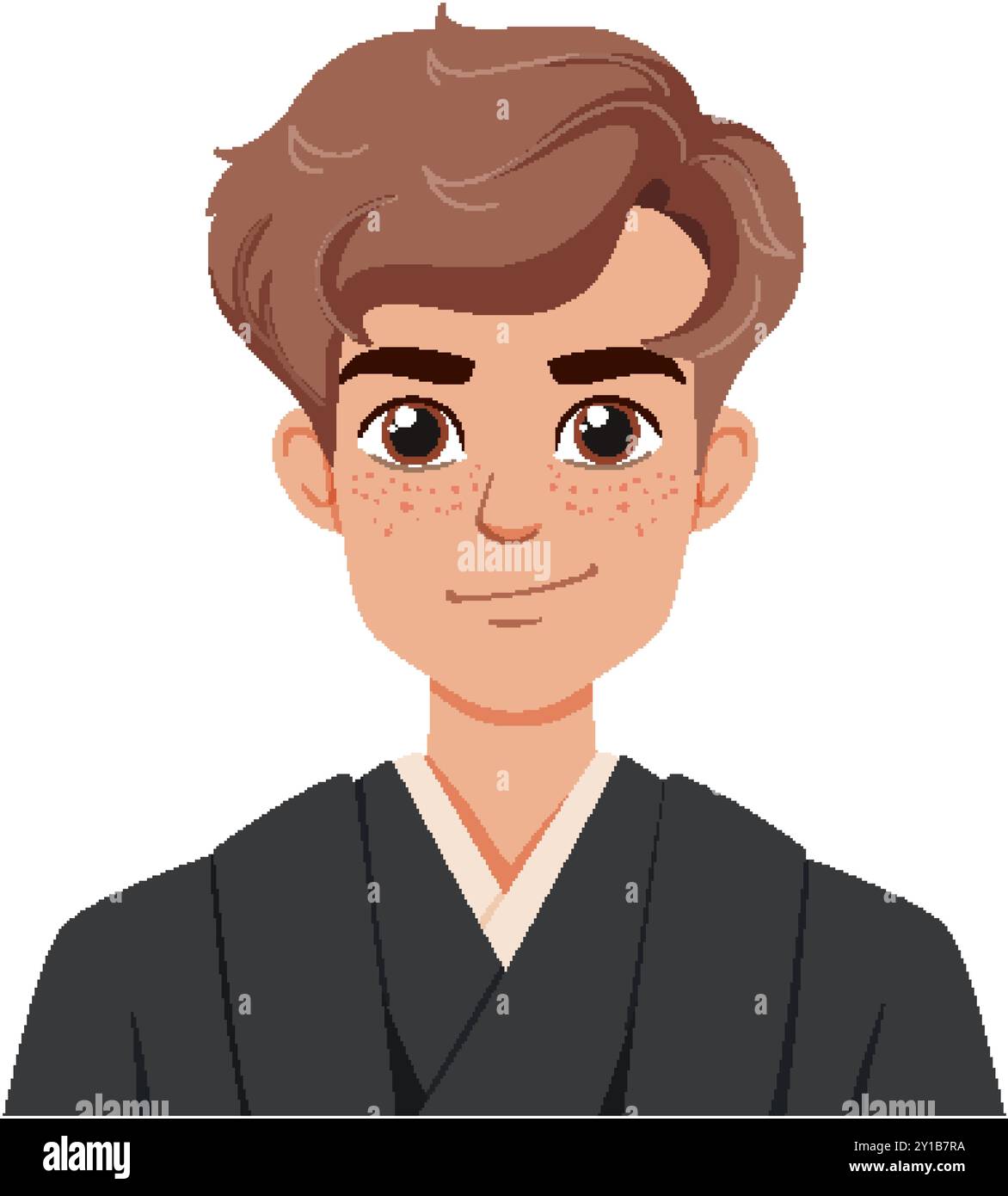 Lines portrait young man Cut Out Stock Images & Pictures - Alamy