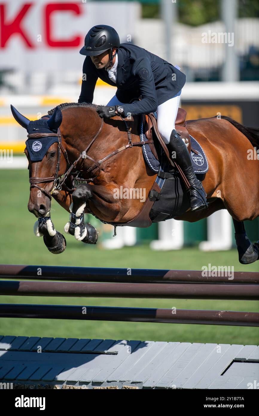 Calgary, Alberta, Canada, 5 September 2024. Nayel Nassar (EGP) riding ...