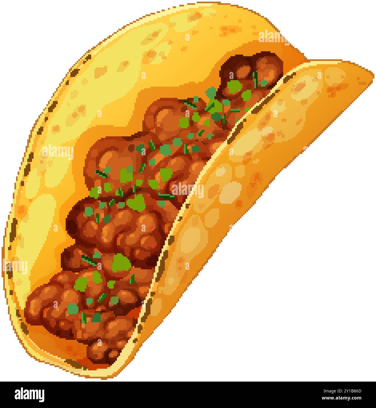 Vector illustration of a tasty taco Stock Vector Image & Art - Alamy