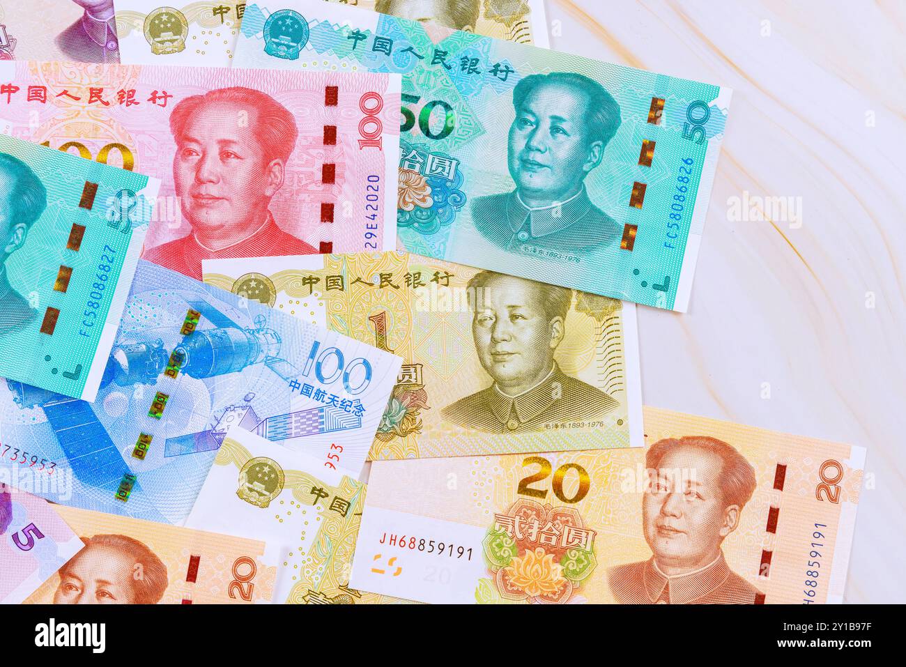In Chinese economy, paper money is used to represent yuan as cash ...