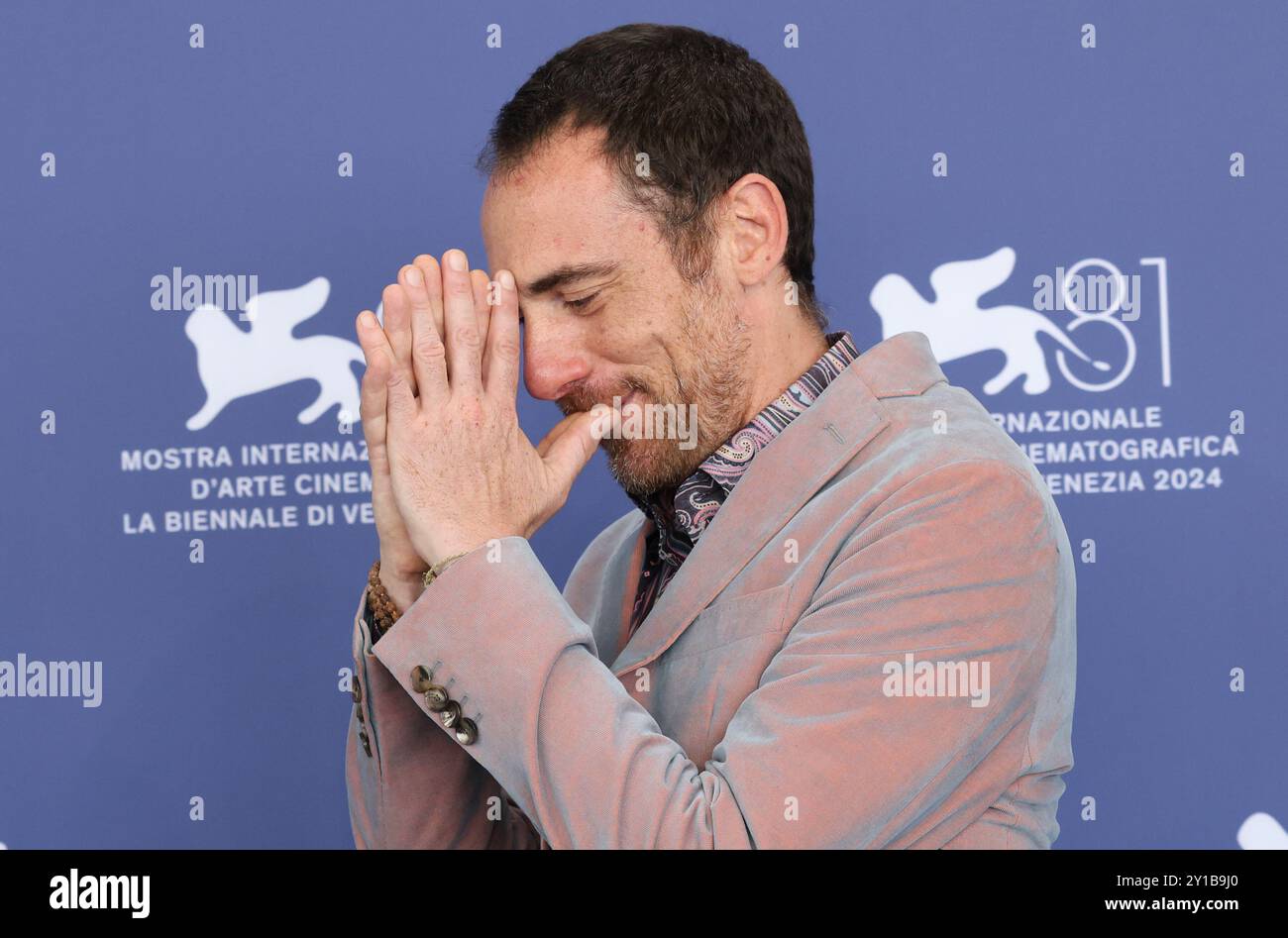 Venice, Italy. 5th Sep, 2024. Actor Elio Germano of the film "Iddu ...
