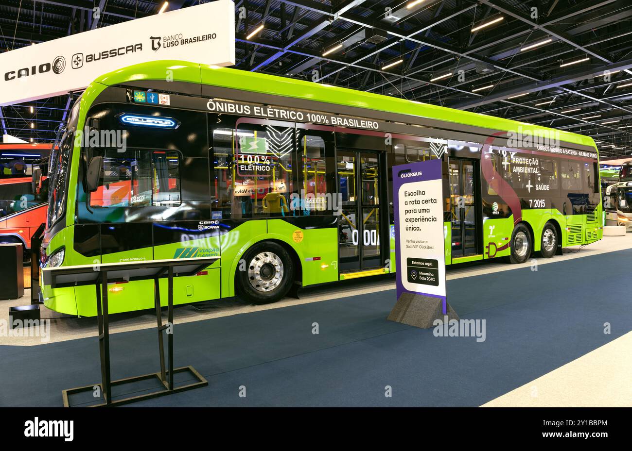 Bus vehicle Caio E-millennium Scania K310 Eletra 2024 on exhibition at ...