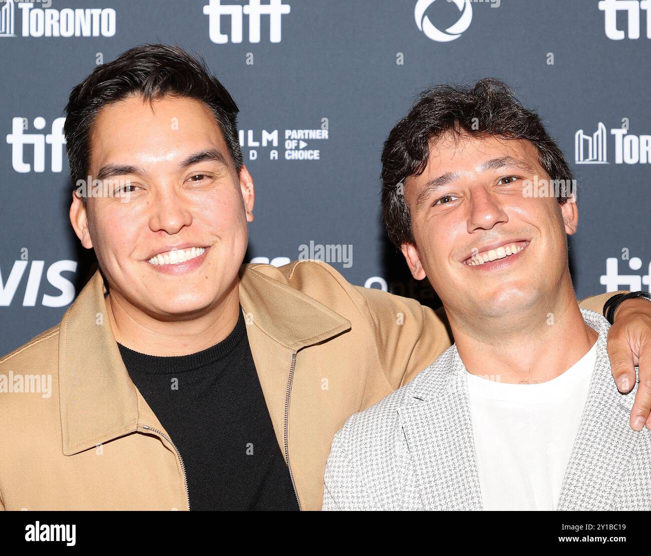 Toronto, Canada. 05th Sep, 2024. Ben Kramer (R) and guest attends the ...
