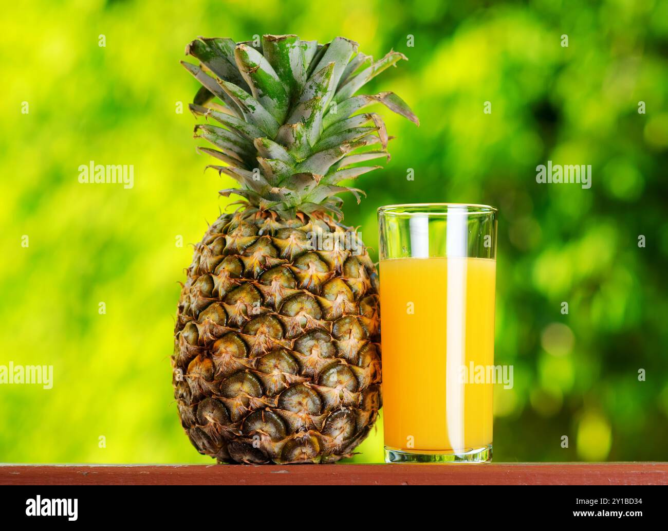 Glass pineapple juice in hi-res stock photography and images - Alamy