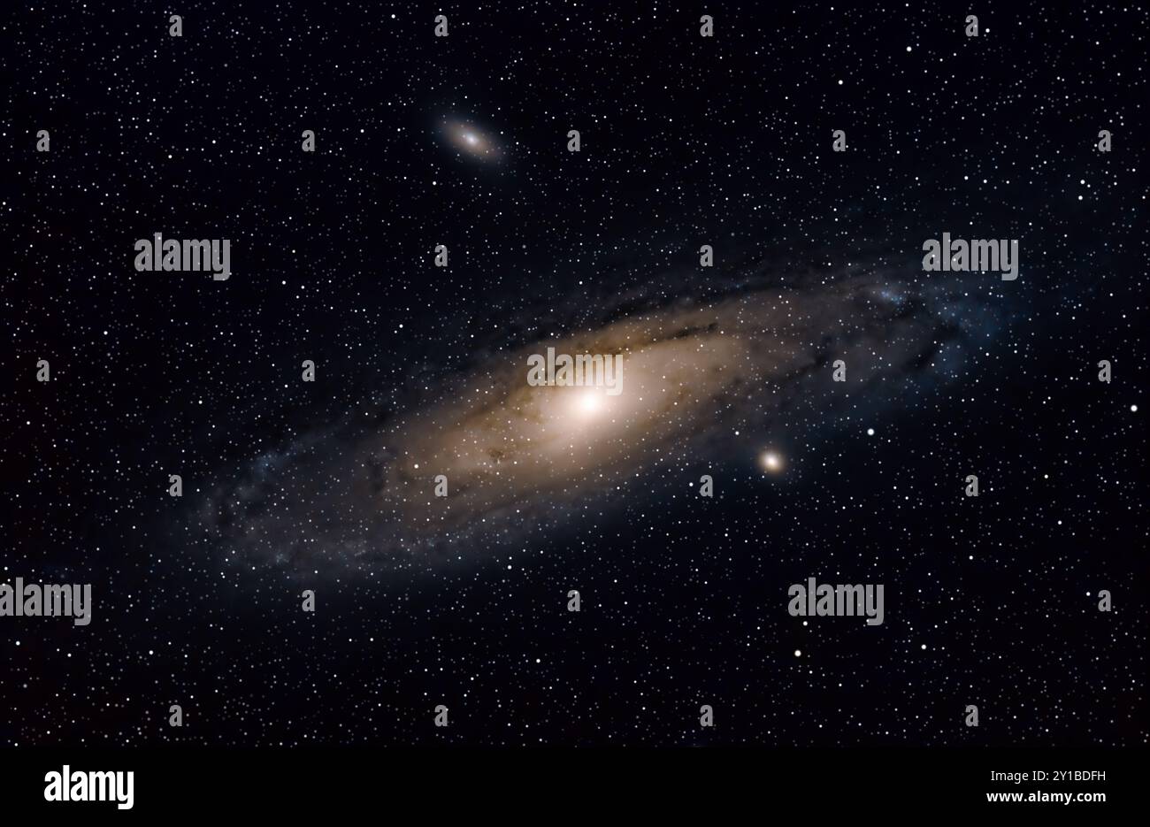 The Andromeda Galaxy in the constellation Andromeda Stock Photo - Alamy