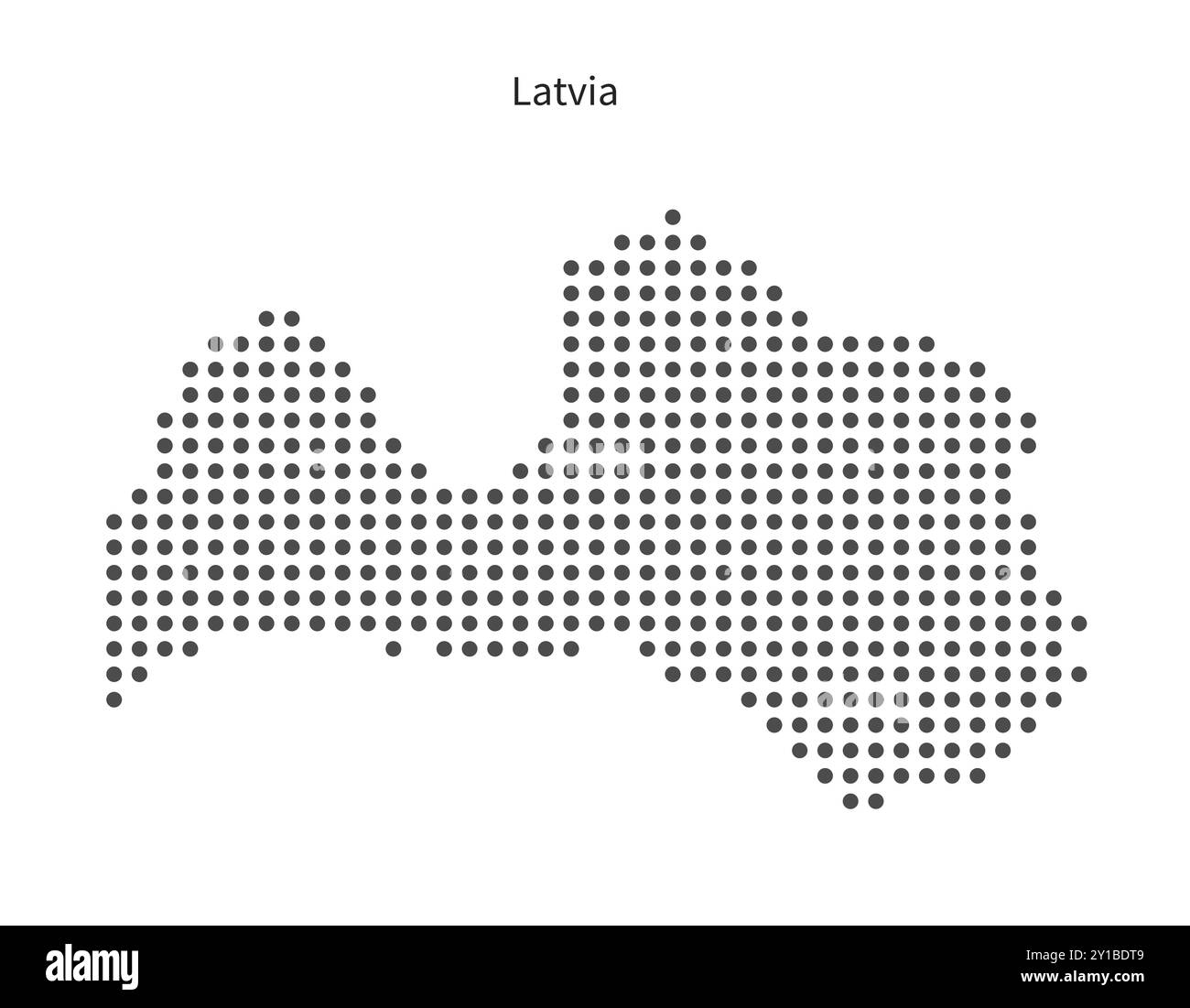 Latvia dotted map digital hi-res stock photography and images - Alamy