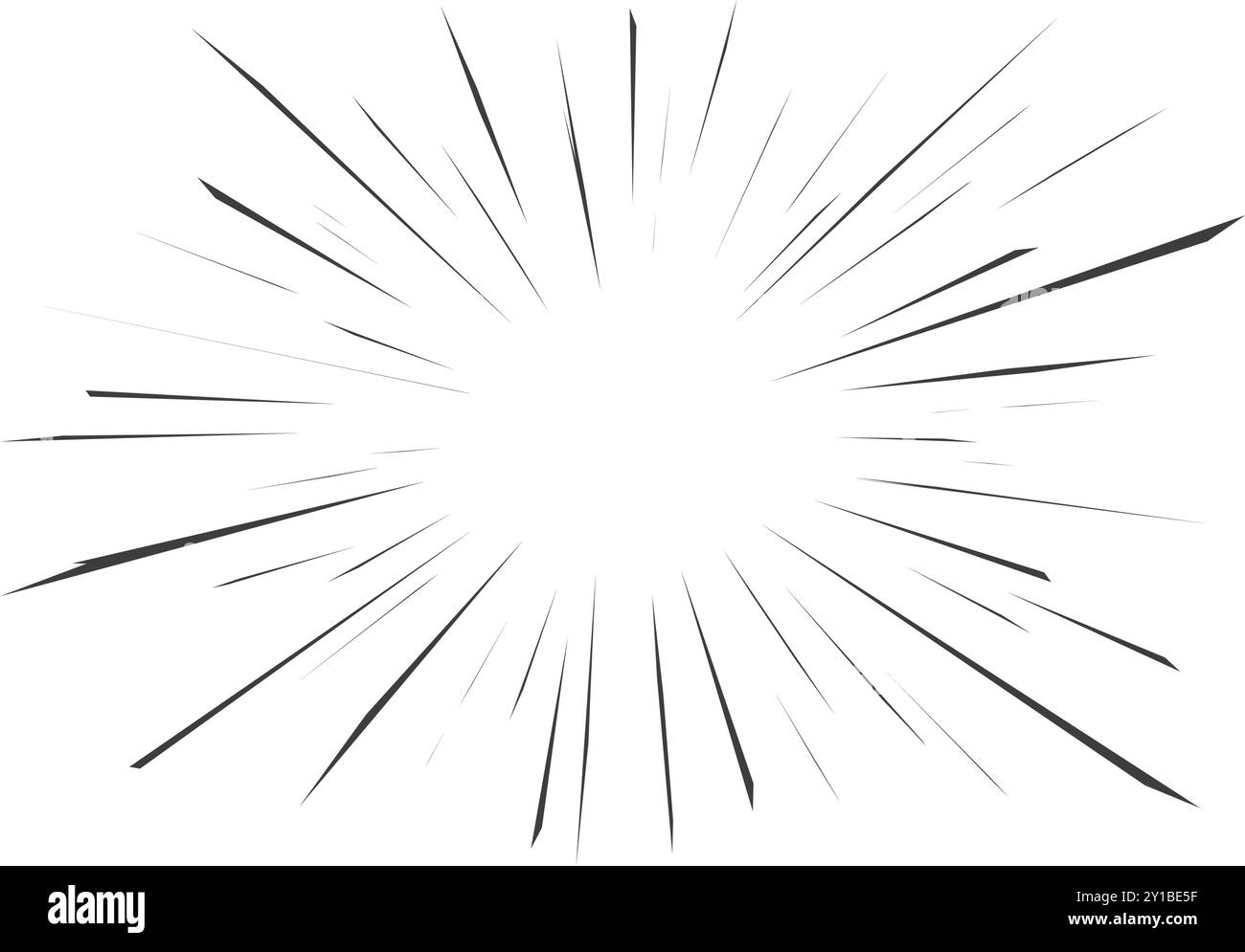 Comic speed lines. Radial manga burst. Vector cartoon action and motion ...