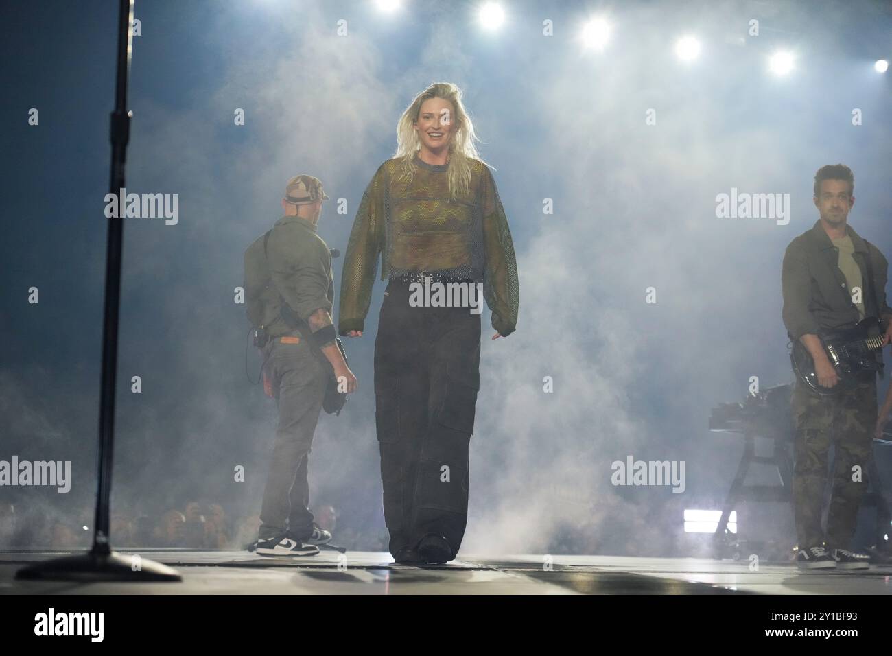 Phoenix, from left, Emily Armstrong, and Alex Feder (filling in for ...